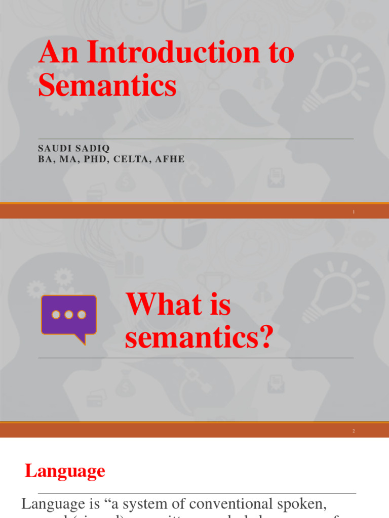 An Introduction To Semantics | PDF | Question | Proposition