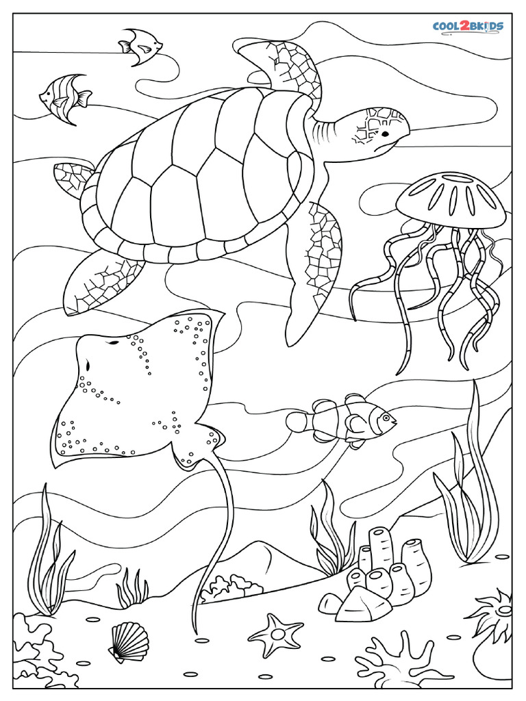 Ocean Coloring Pages | PDF