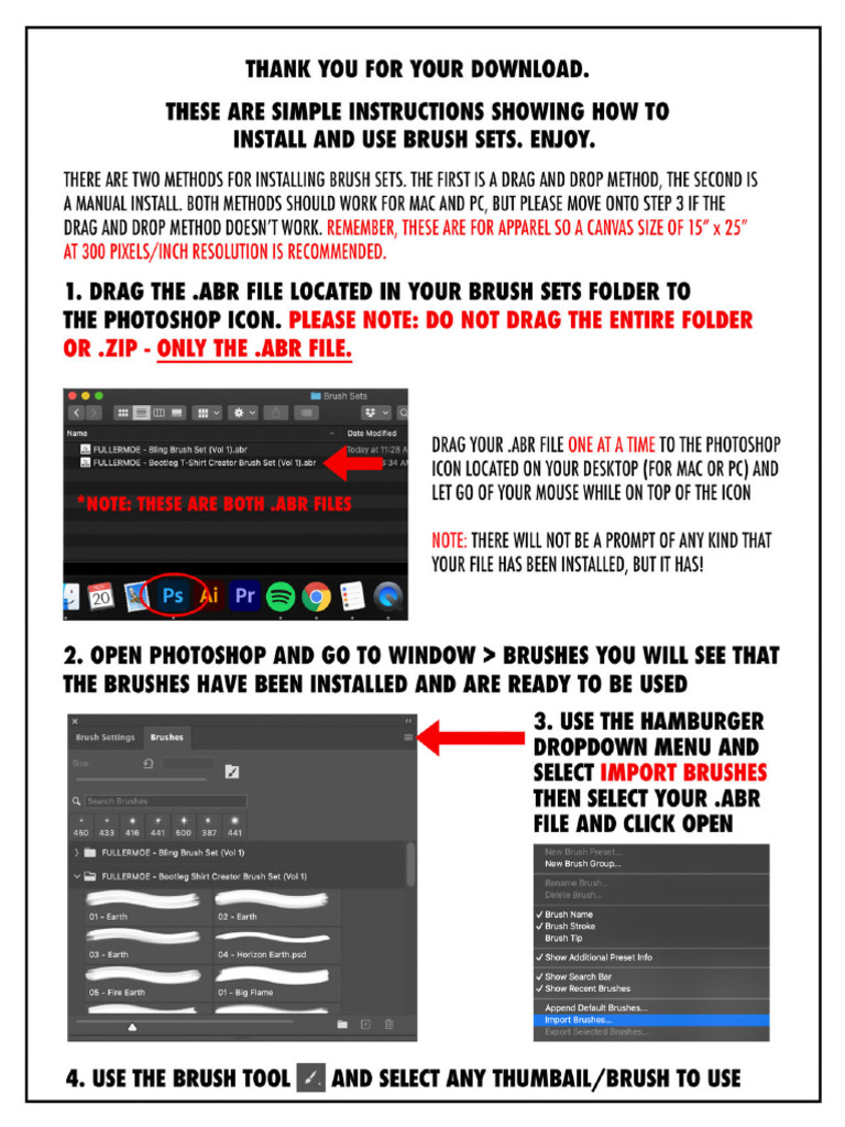 01 - Installation Instructions (Read Me First!) | PDF
