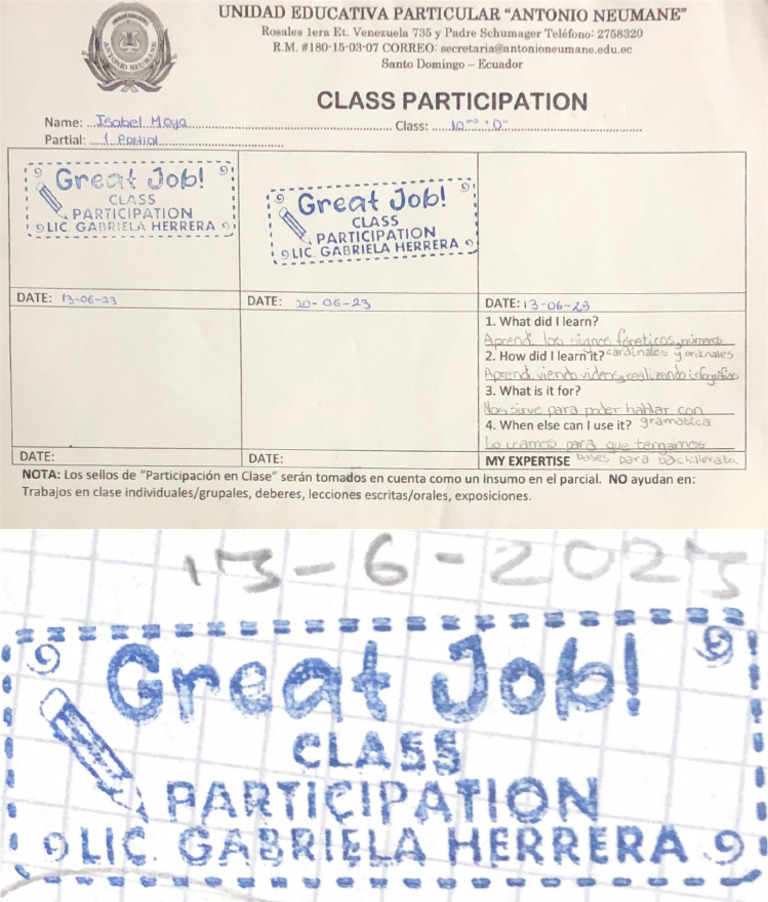 Class Participation | PDF