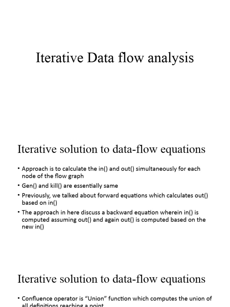 Iterative Data flow analysis | Download Free PDF | Pointer (Computer ... Iterative Data flow analysis | Download Free PDF | Pointer (Computer ...