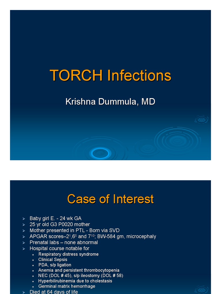 TORCH Infections | PDF | Congenital Disorder | Medical Specialties