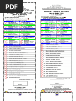 official Ballot 2025-2026 SELG | PDF | Voting | Political Corruption