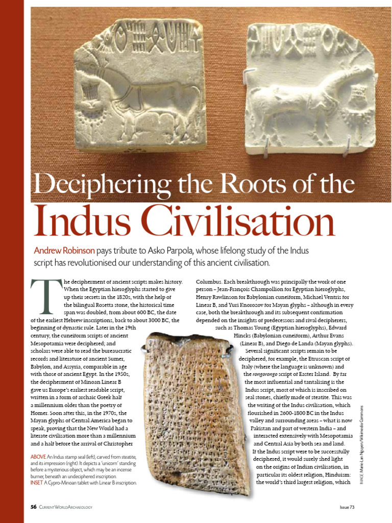Deciphering The Roots of The Indus Civilization | PDF | Sanskrit