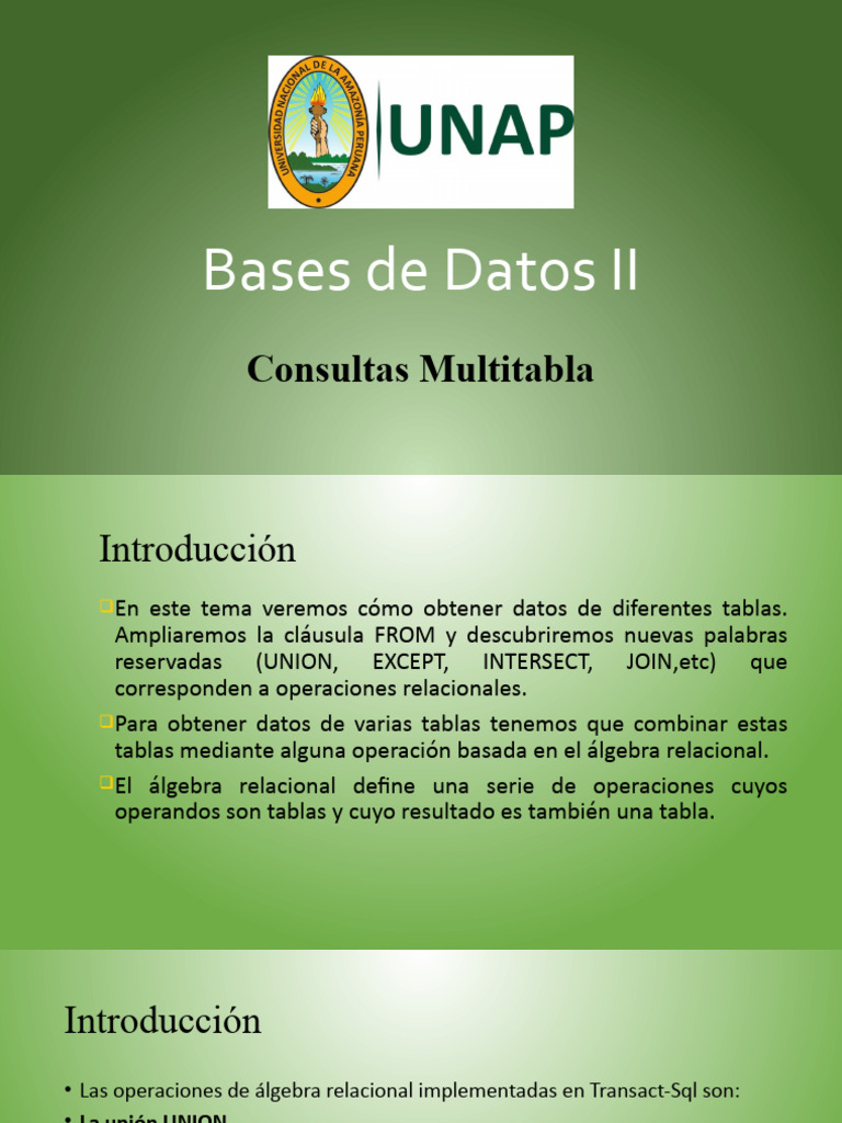 Consultas Multitabla | PDF | SQL | Bases de datos