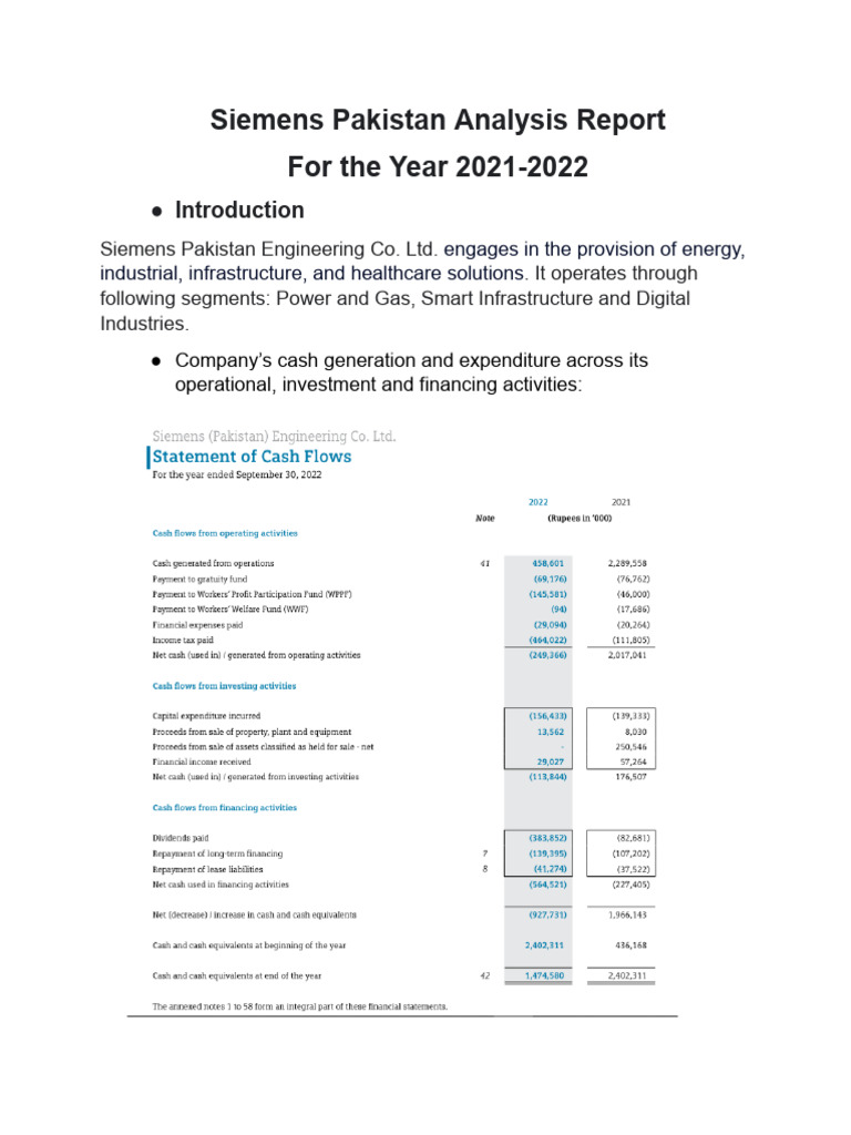 Siemens Pakistan (230812 HAMZA) | PDF | Expense | Siemens