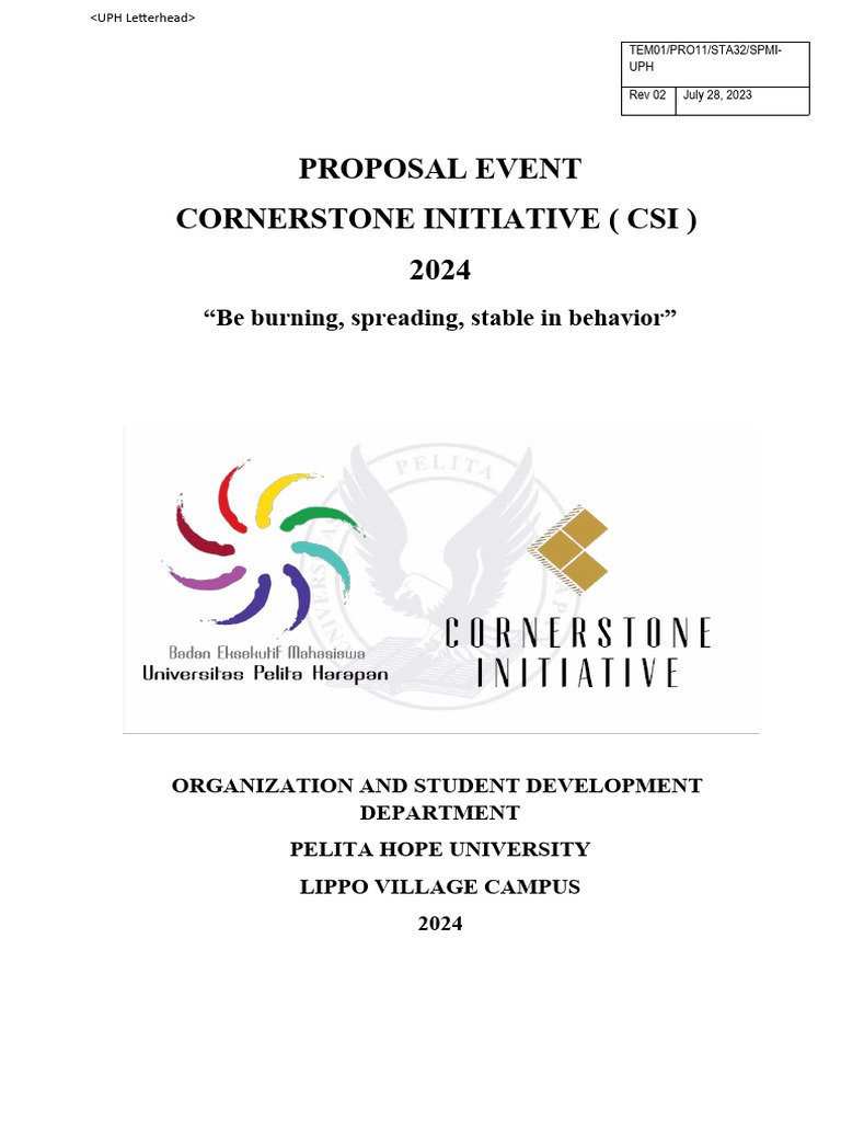 PROPOSAL CSI 2024_15-11-2023 | Download Free PDF | Leadership | Mentorship