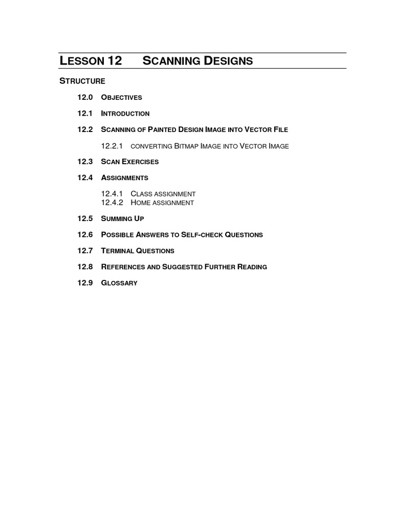 Scanning Designs into Vector Files | PDF | Image Scanner | Image
