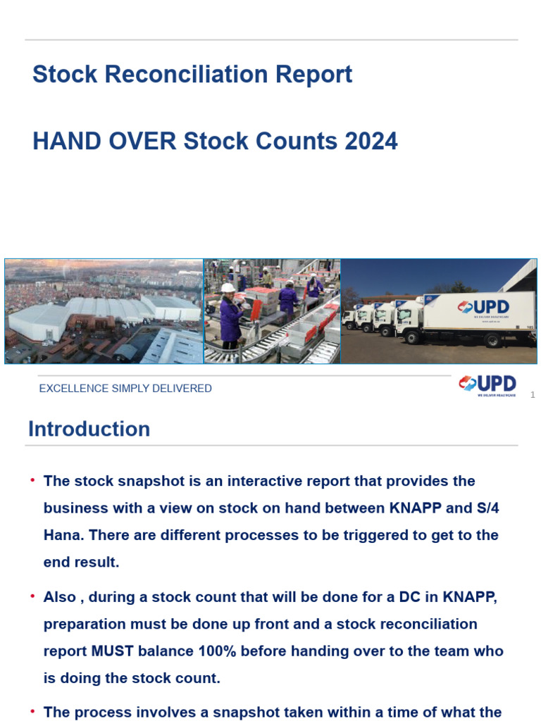 Stock Reconciliation Process Overview | PDF | Information Technology ...