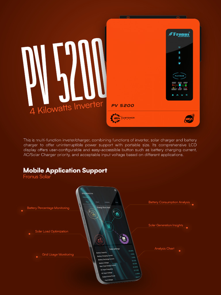 Datasheet & Specifications PV-5200 | PDF