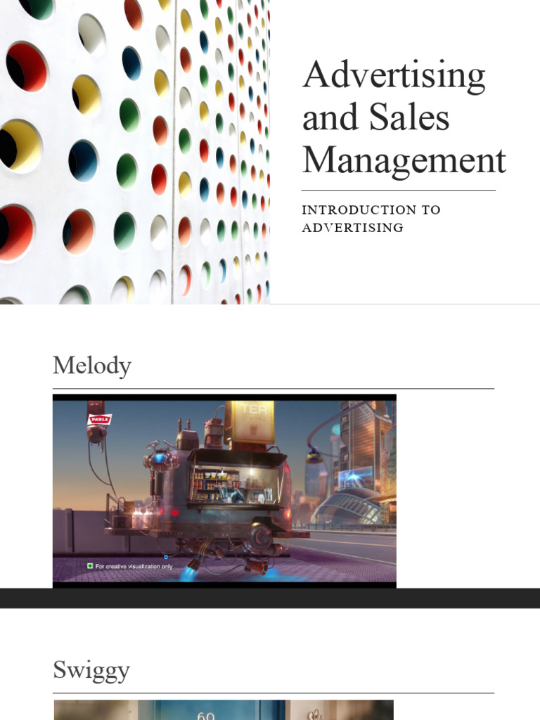 Advertising And Sales Management Intro Pdf Advertising Brand