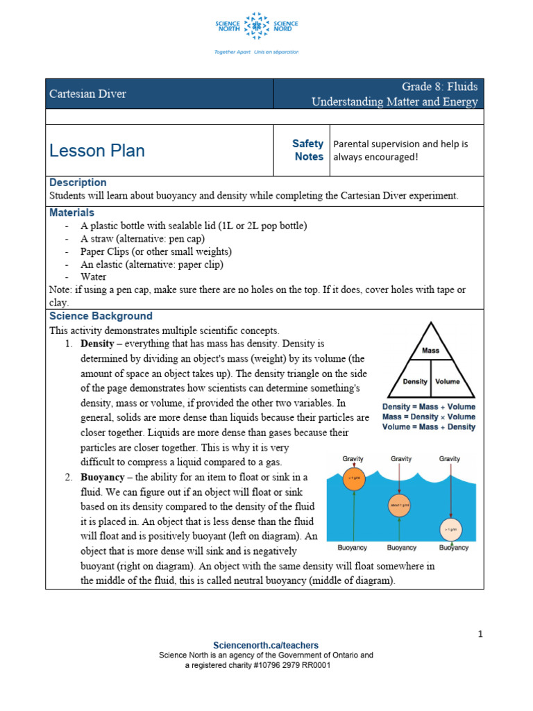 April 20 Grade 8 Buoyancy Offline | PDF | Buoyancy | Density