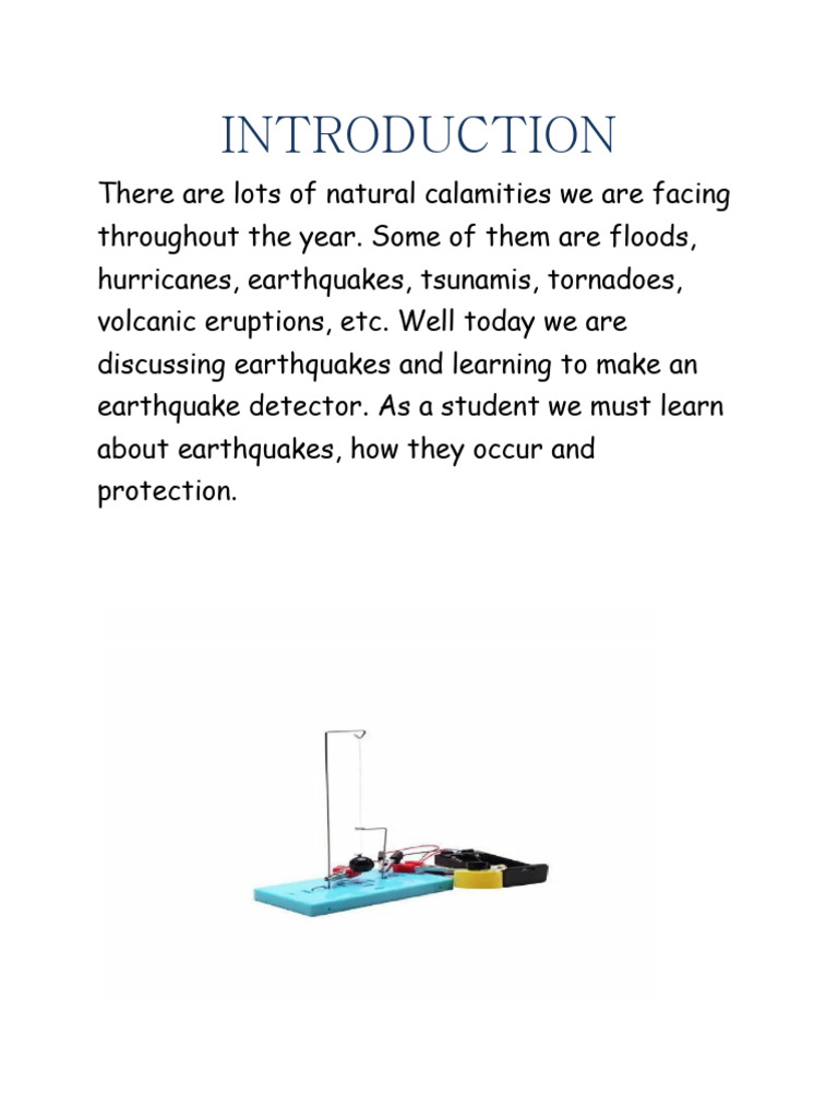 Physics Final Project | PDF | Earthquakes | Natural Disasters