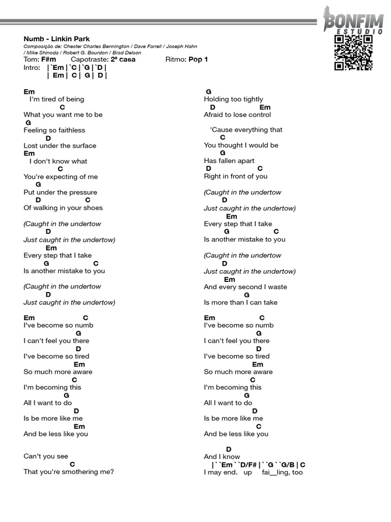 Numb - Linkin Park | PDF | Pop Rock | American Musicians