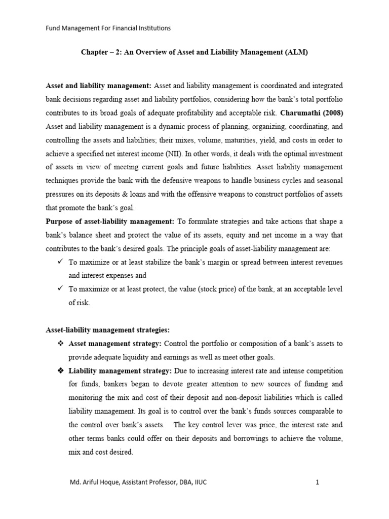 Chapter-2 Assets and Liabilities Management | PDF | Interest | Interest ...