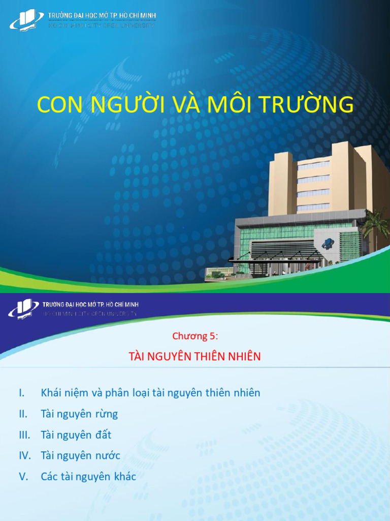 Con Nguoi Va Moi Truong Chuong 5 Tai Nguyen Thien Nhien Nguyen Thanh ...