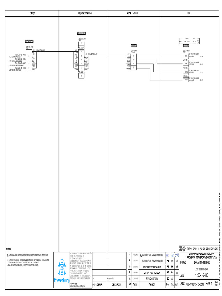 P17P01-CA019-17-AN-101-1260-IN-DWG-215_TUS-INS-233-FS-0218_1 | PDF