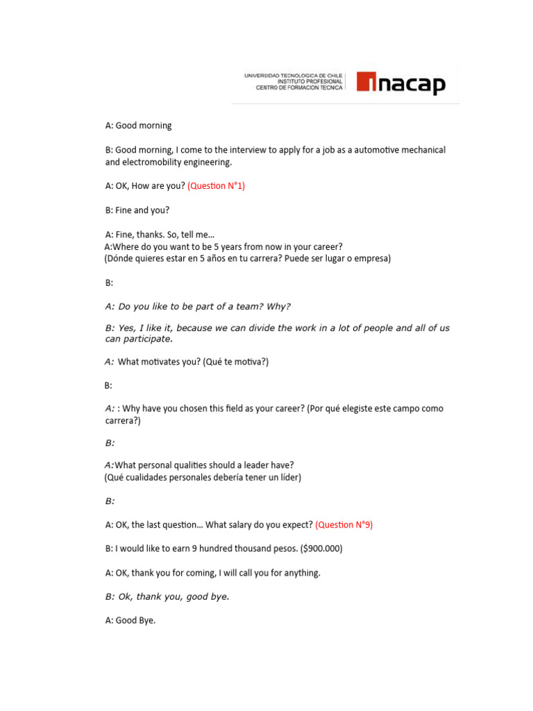 Avance Dialogo Ingles | PDF | Grabación de sonido