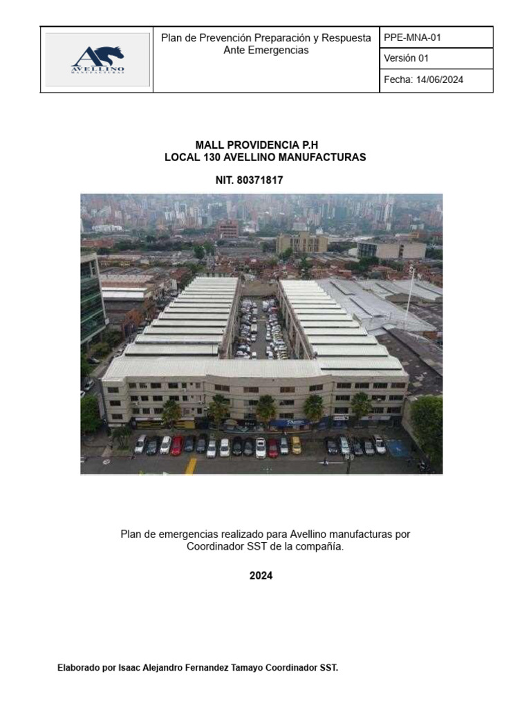 Plan de Emergencias 2024 | PDF | Reanimación cardiopulmonar | Riesgo