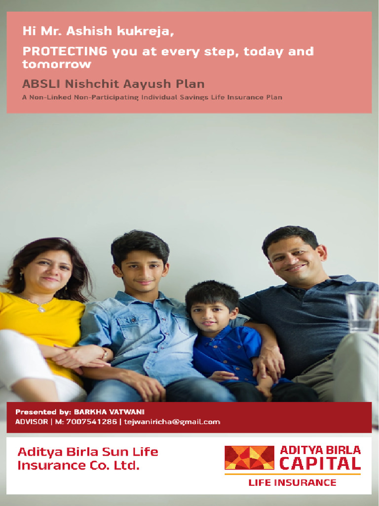 Ashish Kukreja - Nishchit Aayush Plan - Presentation | PDF