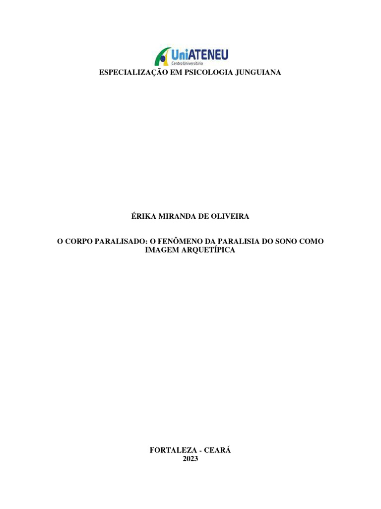 O Corpo Paralisado o Fenomeno Da Paralisia Do Sono Como Imagem ...