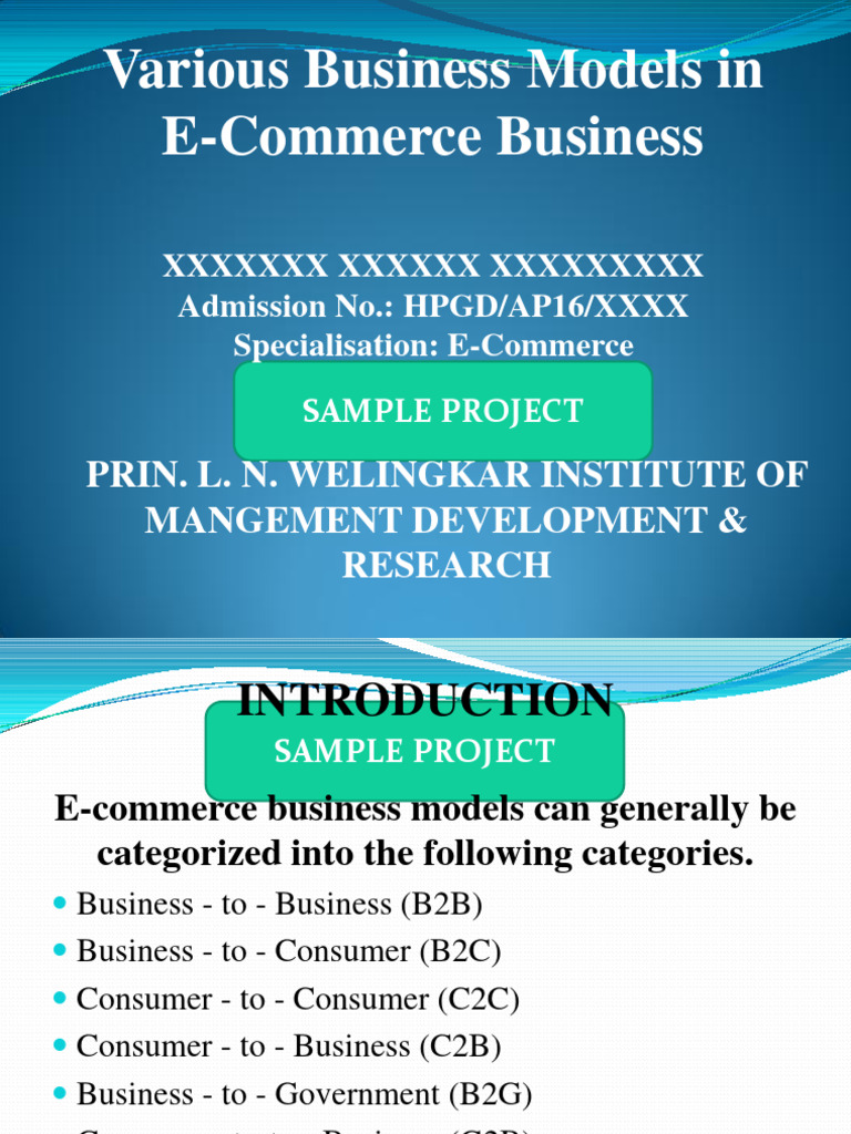 Sample ppt file E-commerce(1) | Download Free PDF | E Commerce | Market (Economics)