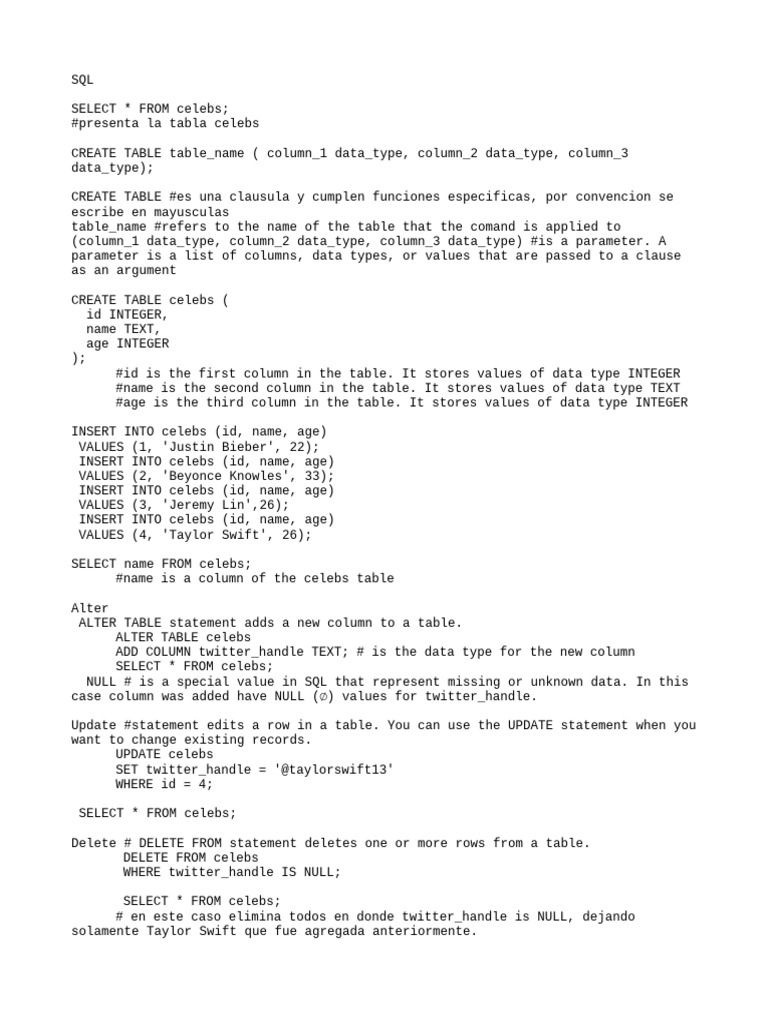 Learn SQL Course | PDF | Table (Database) | Data Management Software
