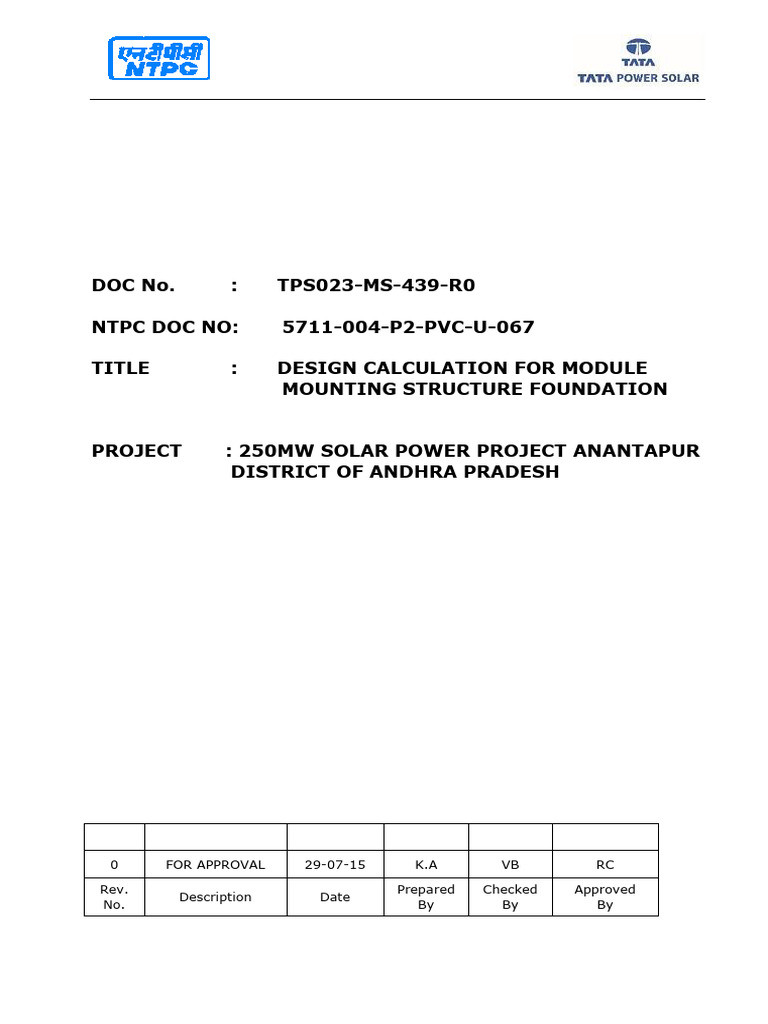 Sample MMS Foundation 24.08.2015 | PDF | Force | Civil Engineering