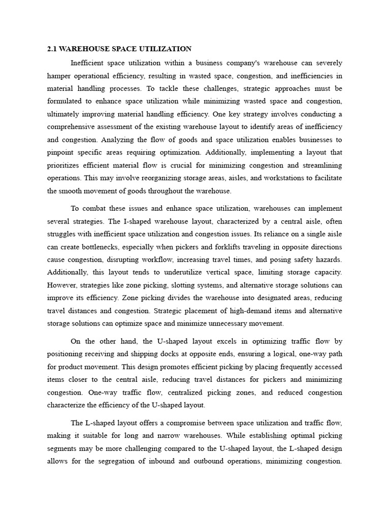 2.1 COMPLETE WAREHOUSE SPACE UTILIZATION WITH REFERENCE | Download Free ...