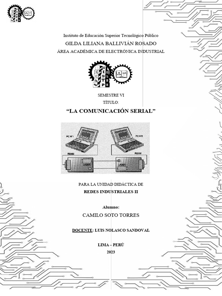 Tipos de Comunicación Serial en Electrónica | PDF | Datos de ...