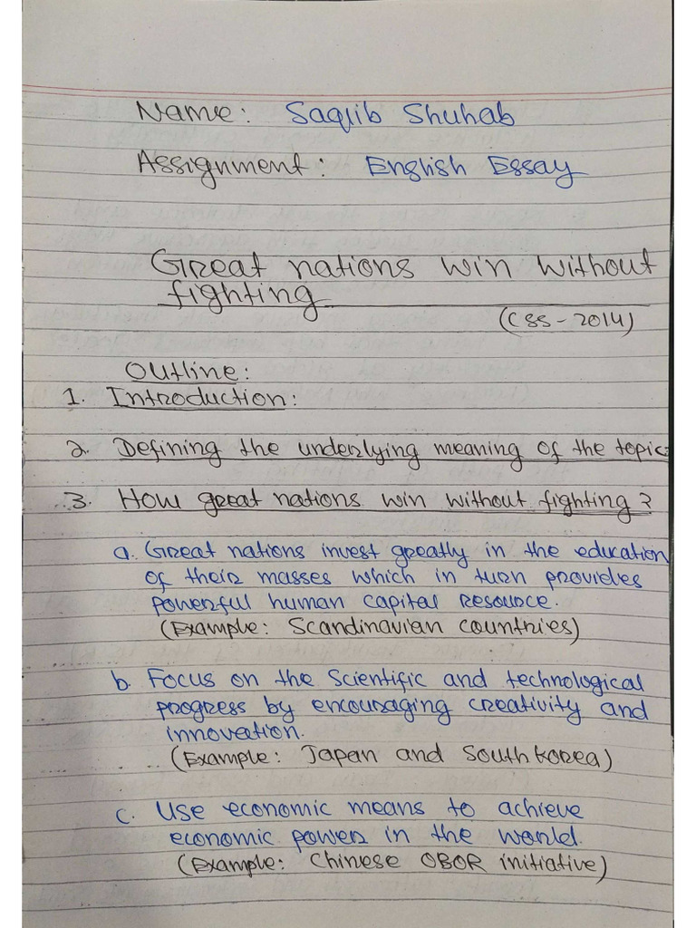 Great Nations Win Without Fighting | PDF