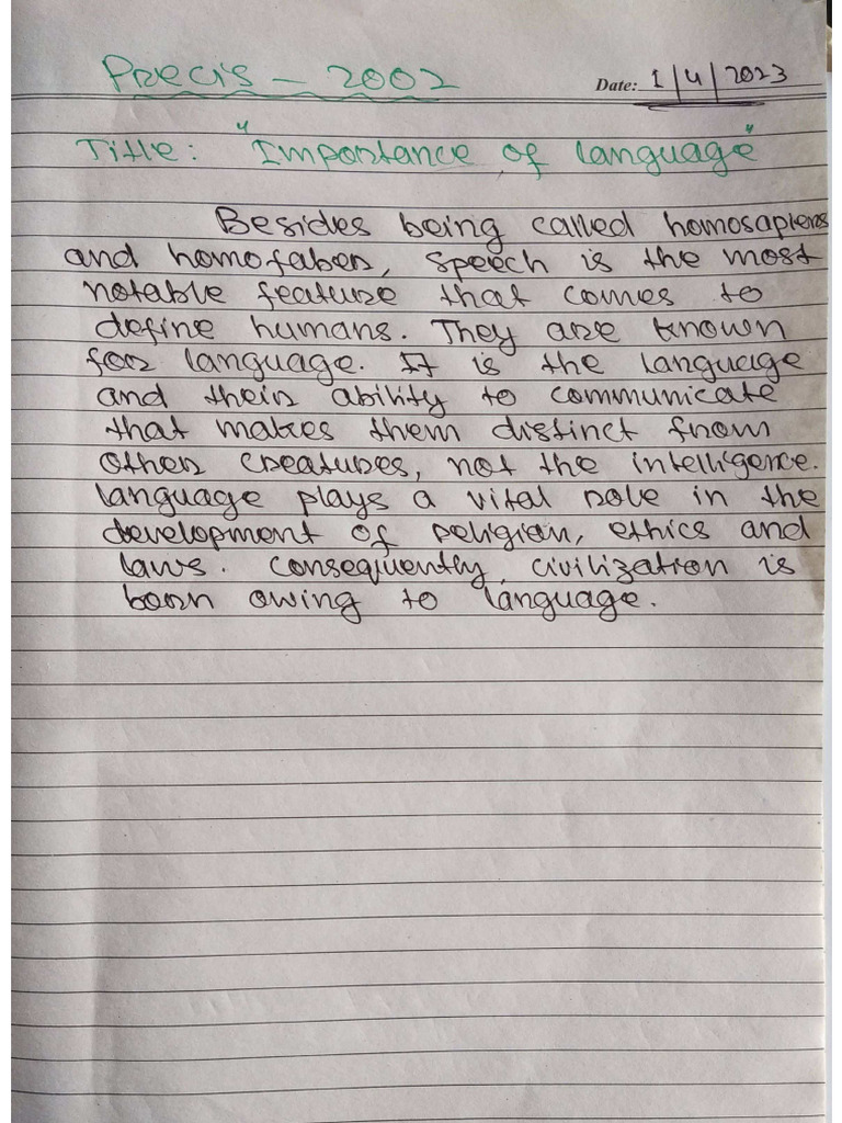 Precis 2002 (Assignment) | PDF