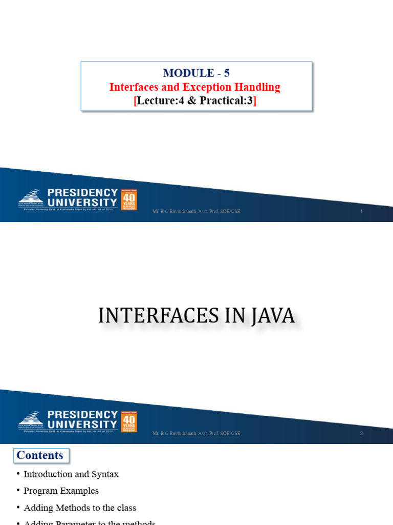 CSE1001-PSUsing JAVA-Module 5-PPTs - For Students | PDF | Class (Computer Programming) | Method ...
