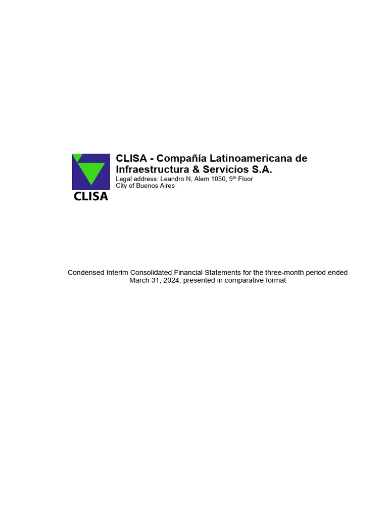 CLISA Consolidated Financial Statements Mar 31-2024 | PDF ...