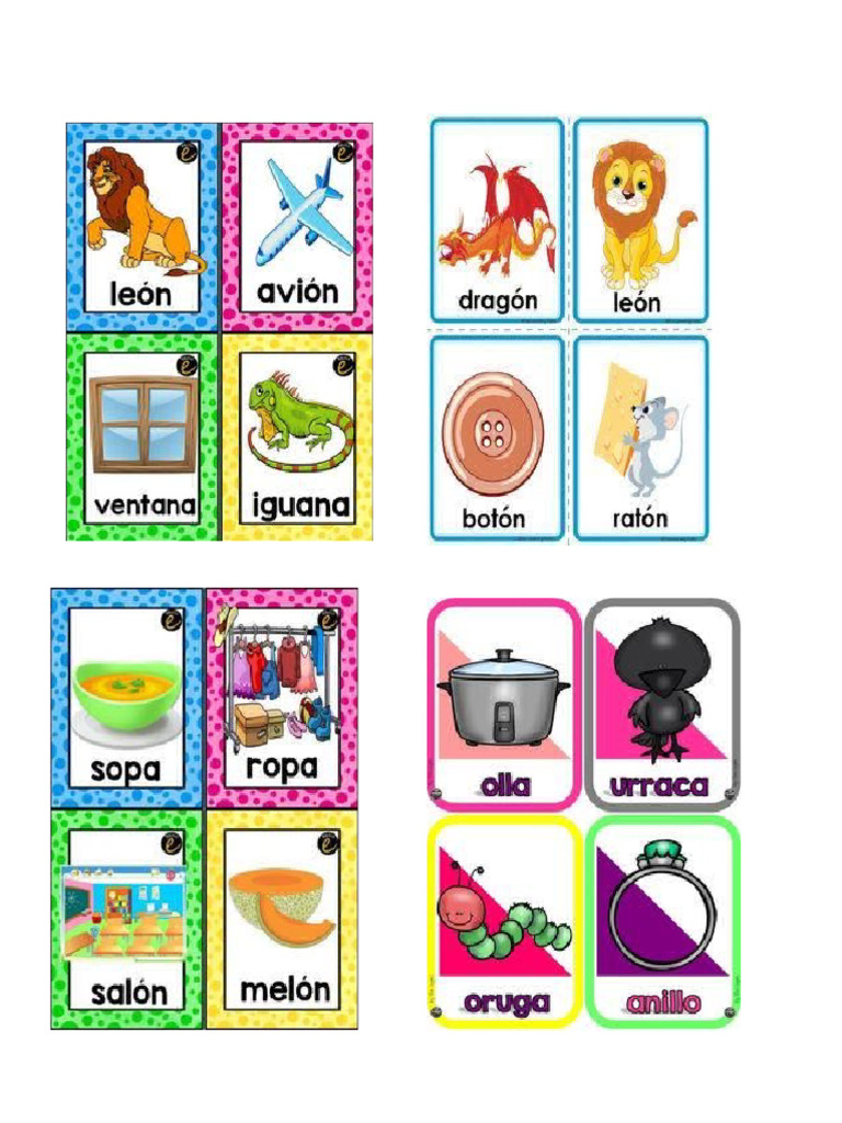 Tarjetas para Rimas | PDF