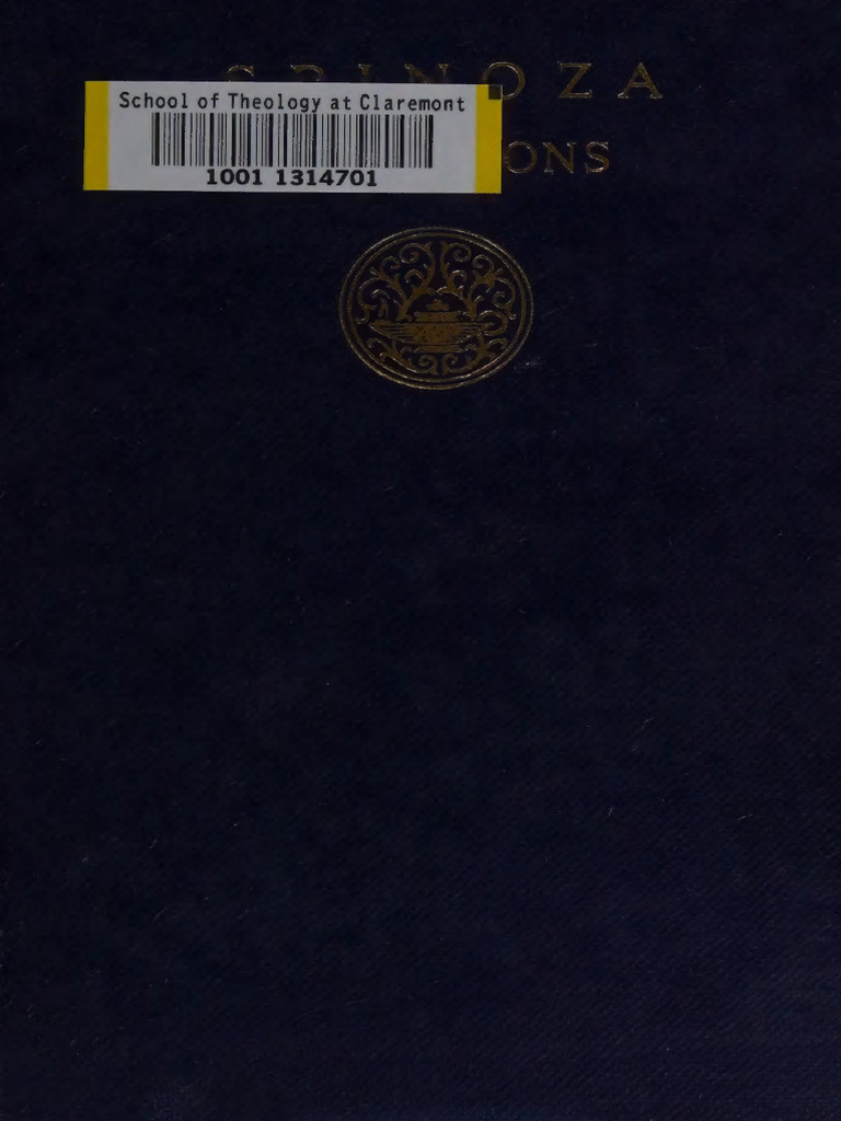 Selections - Spinoza, Benedictus De, 1632-1677 | PDF | Baruch Spinoza | Reason