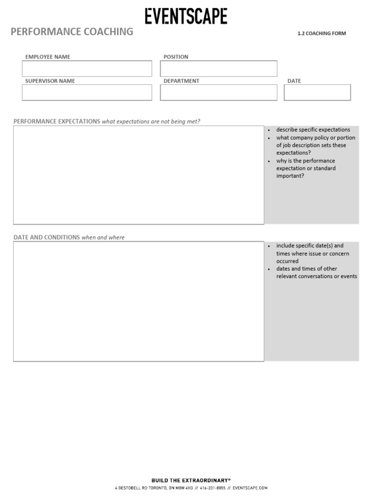Coaching Form 2024 | PDF | Employment