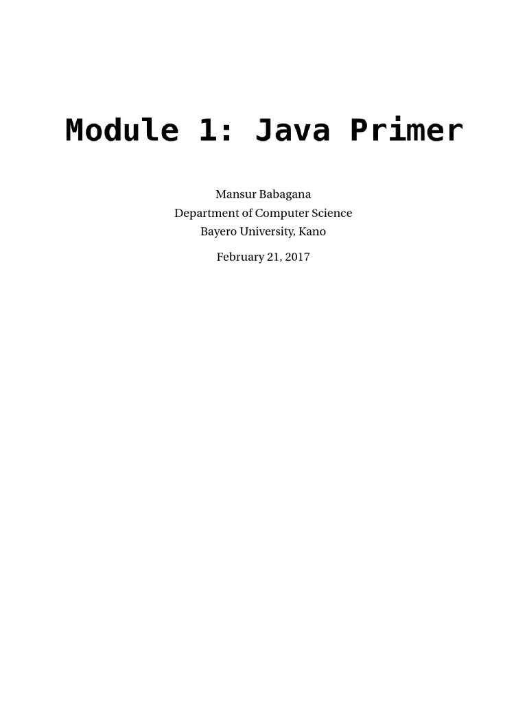 csc2321 Lecture 2 Java | PDF | Data Type | Integer (Computer Science) csc2321 Lecture 2 Java | PDF | Data Type | Integer (Computer Science)