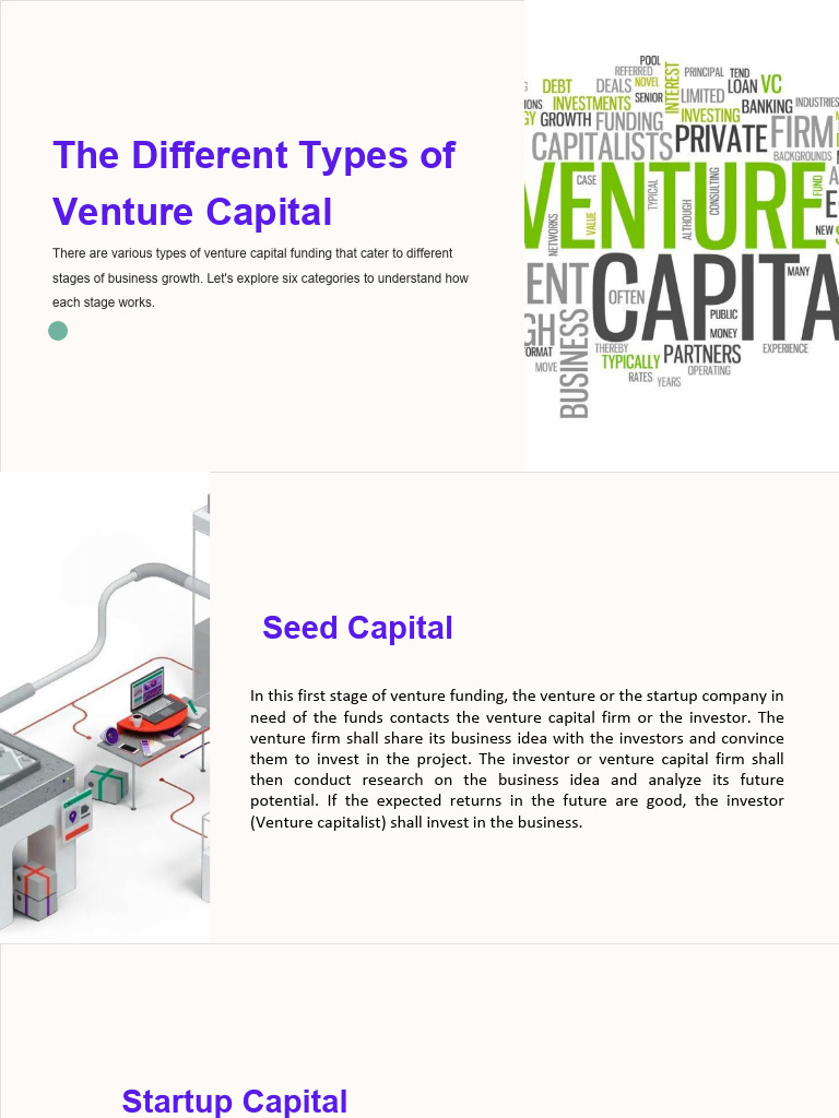 The Different Types of Venture Capital | PDF
