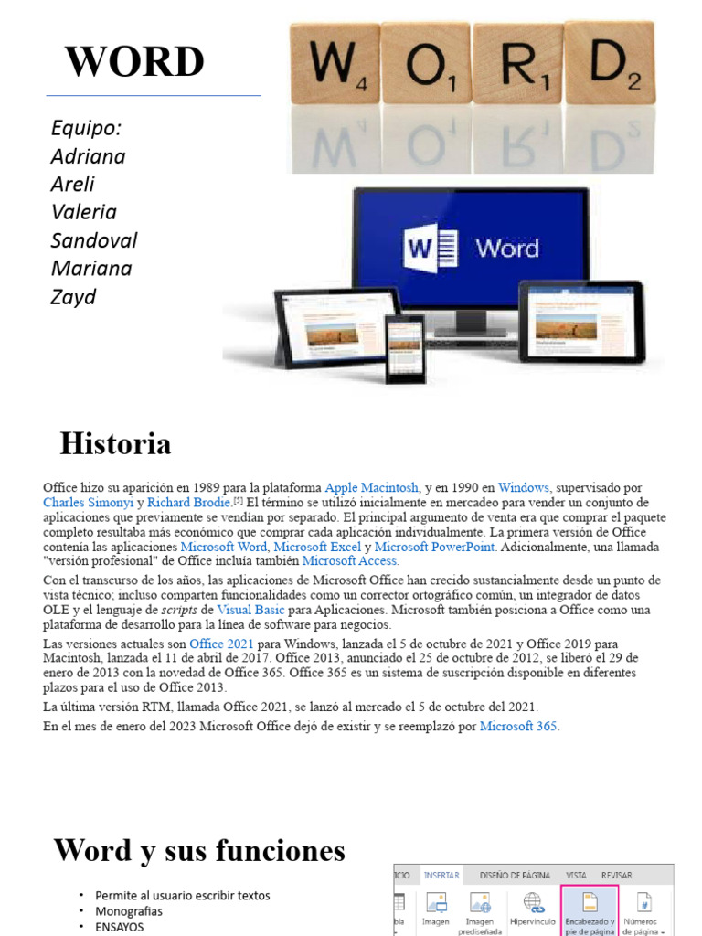 Evolución de Microsoft Word: Historia y Versiones | PDF | Microsoft ...