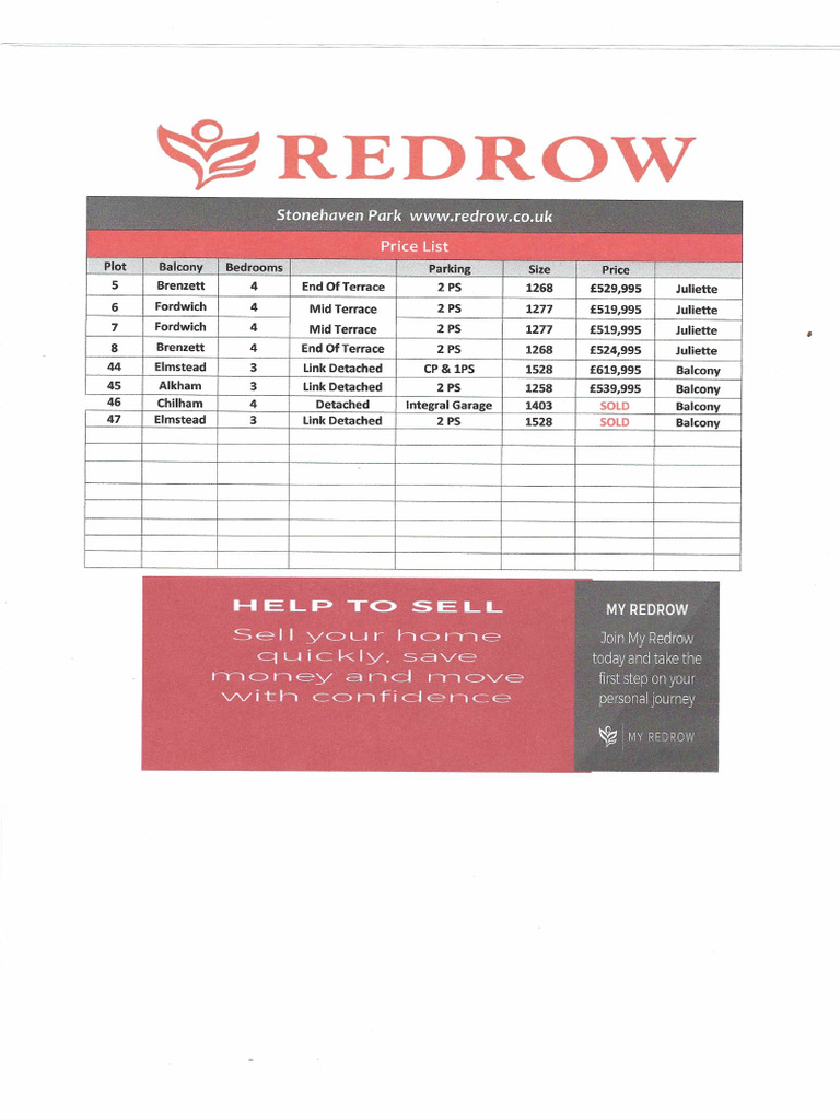 Stonehaven Price List | PDF
