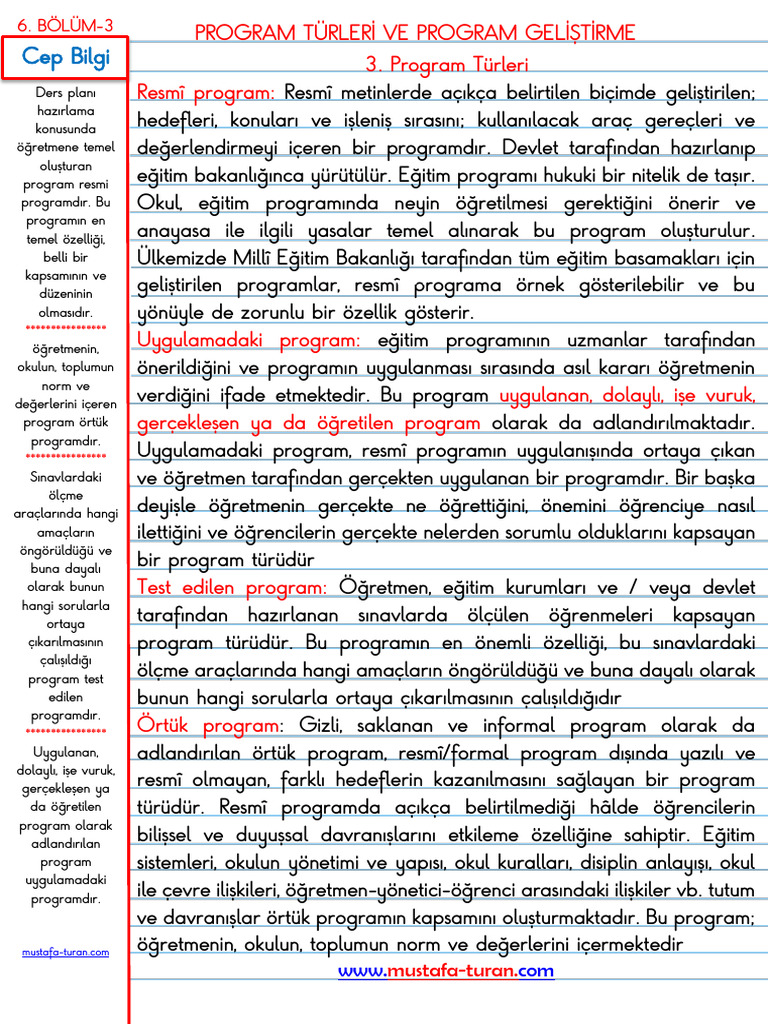 Bolum Program Turleri Ve Program Gelistirme 3 | PDF Bolum Program Turleri Ve Program Gelistirme 3 | PDF