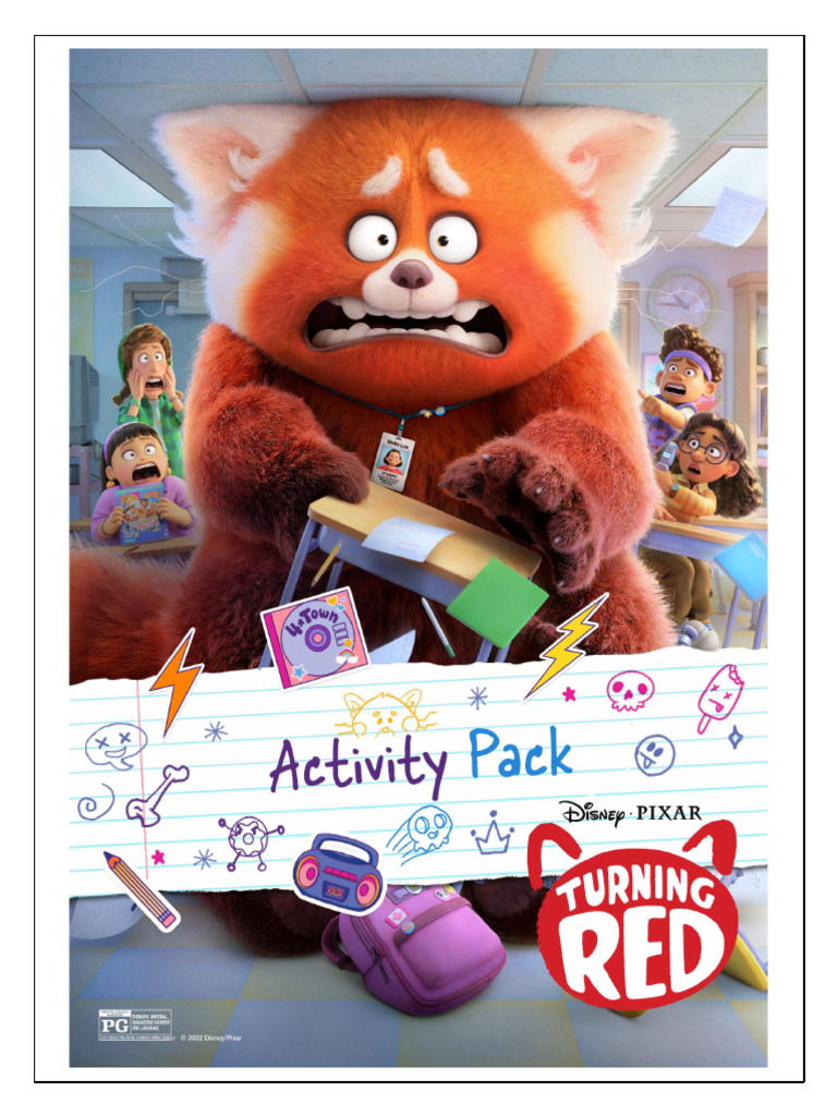 Turning-Red-Activity-Pack-and-Coloring-Sheets-PDF | PDF