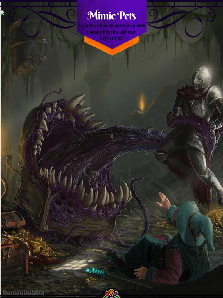 Mimic Pets _ GM Binder | PDF | Mimicry