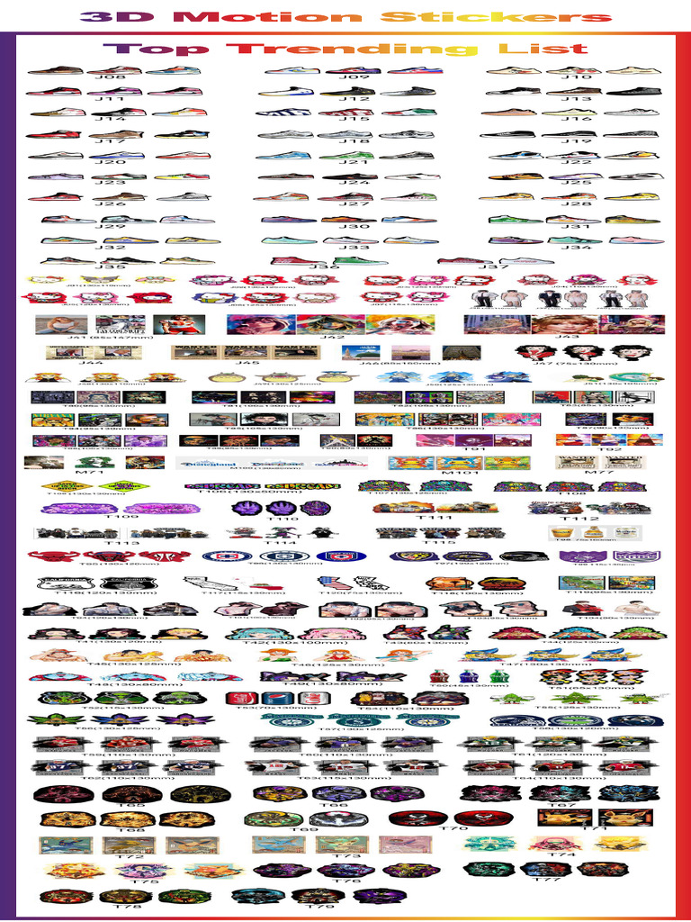3D Motion Stickers | PDF