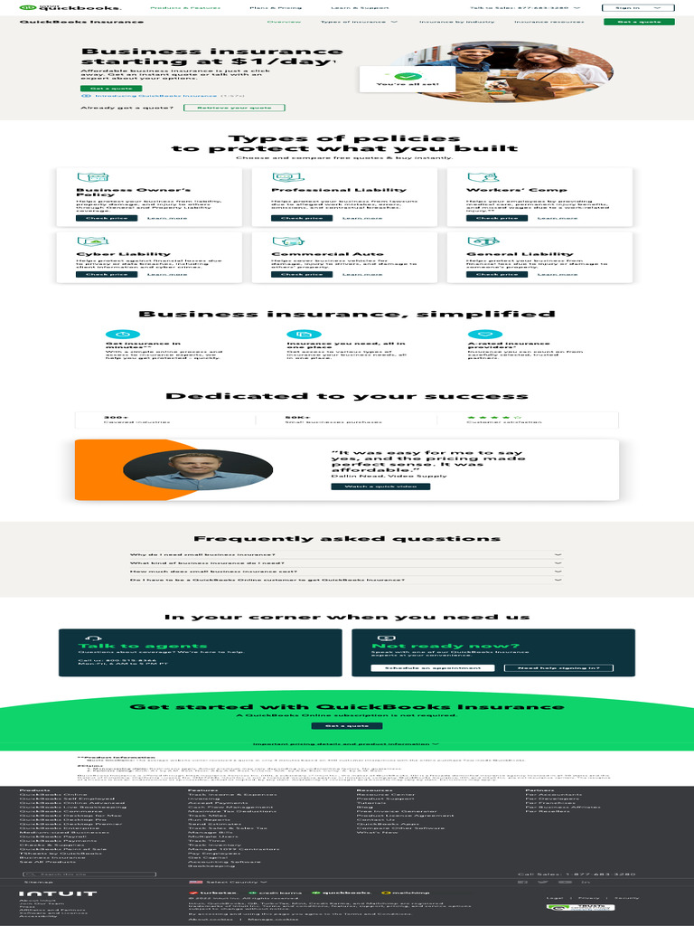 Landing Page Sample | PDF | Quick Books | Workers' Compensation