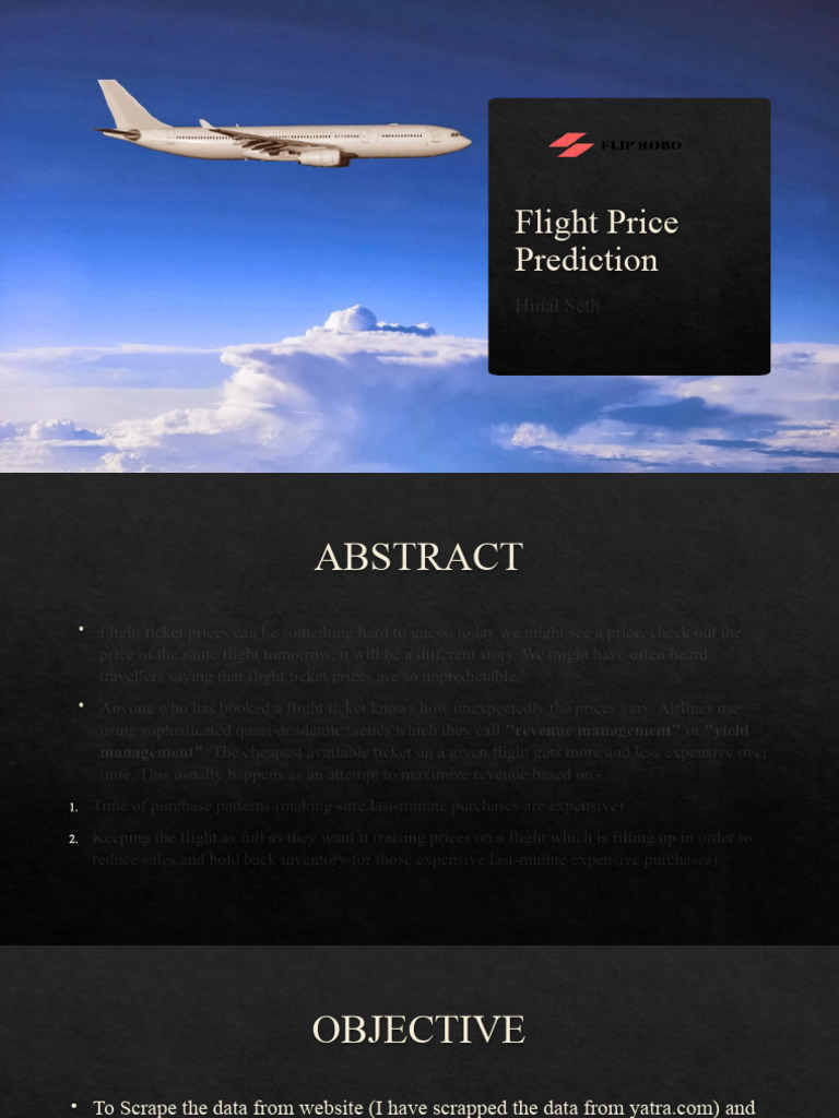 Flight Price Prediction | PDF | Data | Applied Mathematics