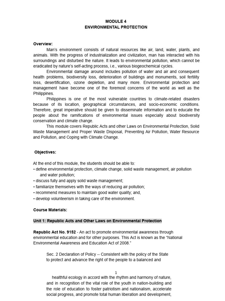 Environmental Protection and Management | PDF | Groundwater | Compost
