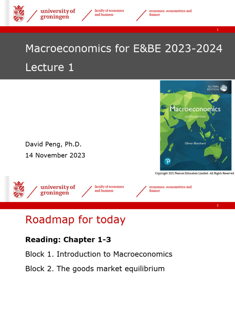 Lecture 1 Handout 2023-2024 | PDF | Macroeconomics | Gross Domestic Product