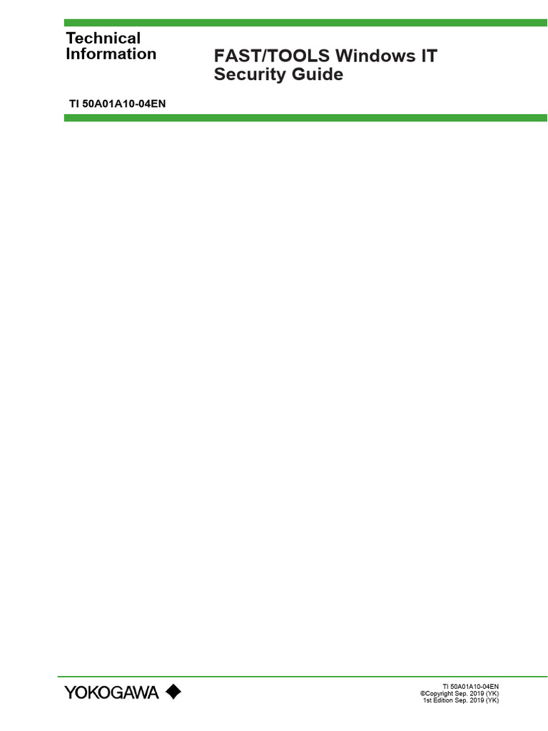 FAST/TOOLS Windows IT Security Guide | PDF | Computer Security | Security